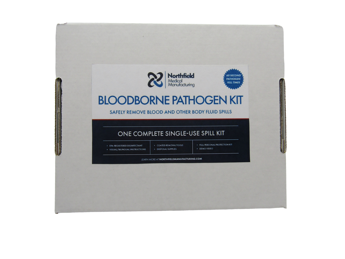 OSHA Bloodborne Pathogen Spill Kit with Cardboard Dustpan | Northfield ...