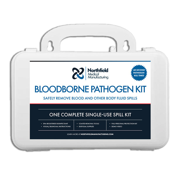 OSHA Bloodborne Pathogen Spill Kit in Plastic Refillable Case ...