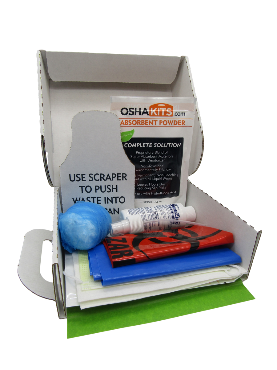 OSHA Bloodborne Pathogen Spill Kit with Cardboard Dustpan | Northfield ...