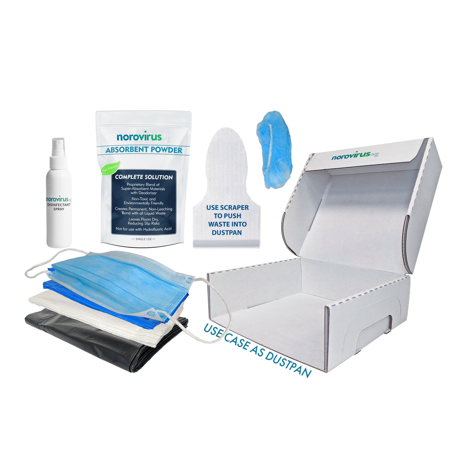 Norovirus Cleanup Kit - Cardboard Dustpan | Northfield Medical ...